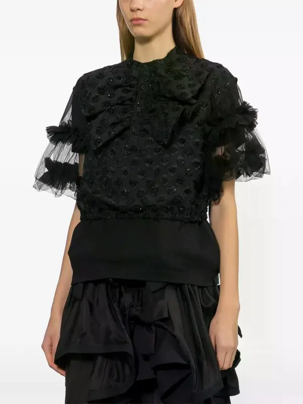 Noir Kei Ninomiya Ruffled Sleeveless Blouse