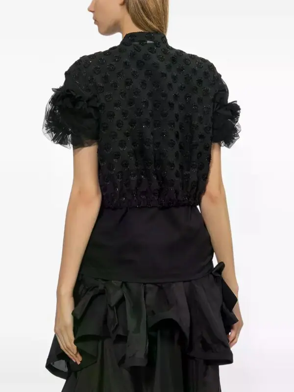 Noir Kei Ninomiya Ruffled Sleeveless Blouse