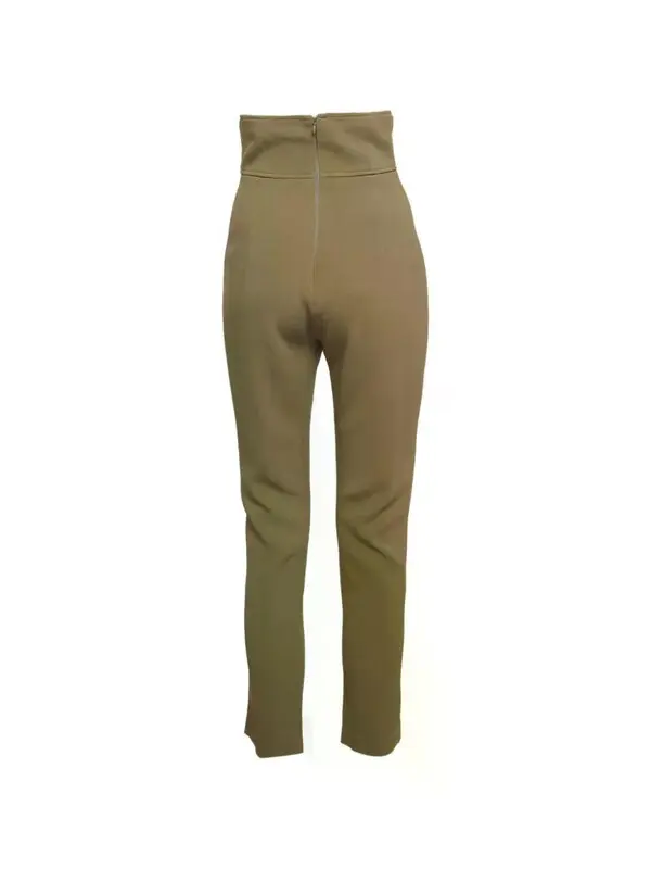 Elisabetta Franchi Crepe Slim-fit Cropped Trousers