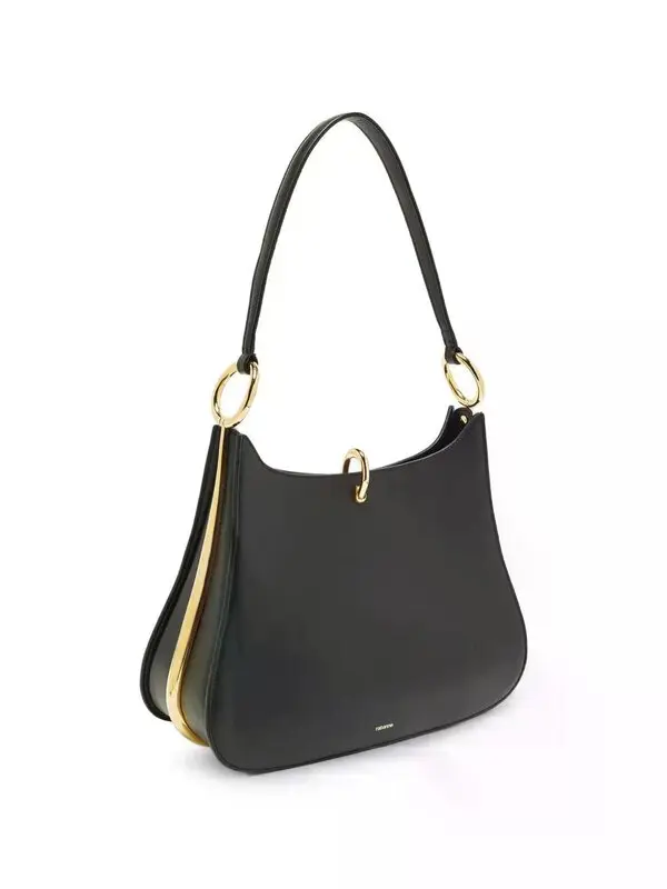 Rabanne Ring Detail Shoulder Bag - Black