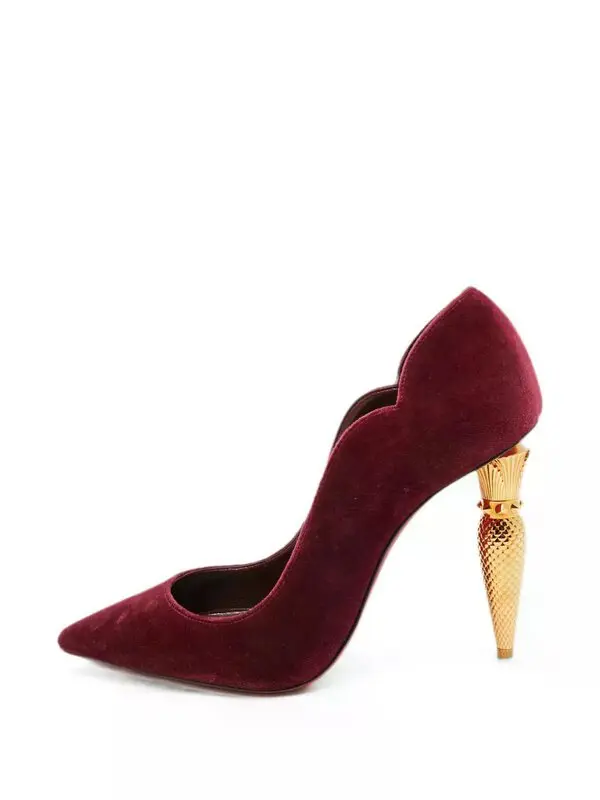 CHRISTIAN LOUBOUTIN Scalloped Pumps - Red