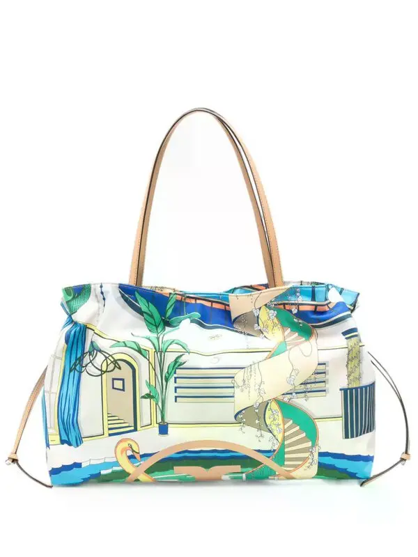 Tory Burch Ella Graphic-print Tote Bag - White