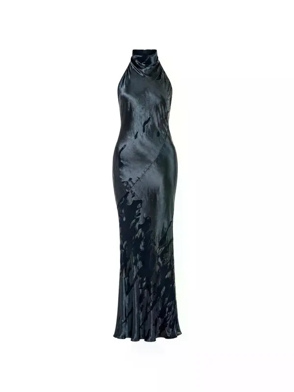 THE SEI Halterneck Bias-cut Gown