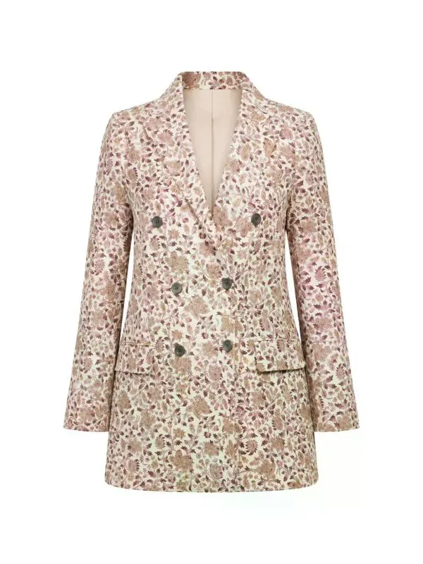 IBRIGU Double-breasted Coat - Neutrals
