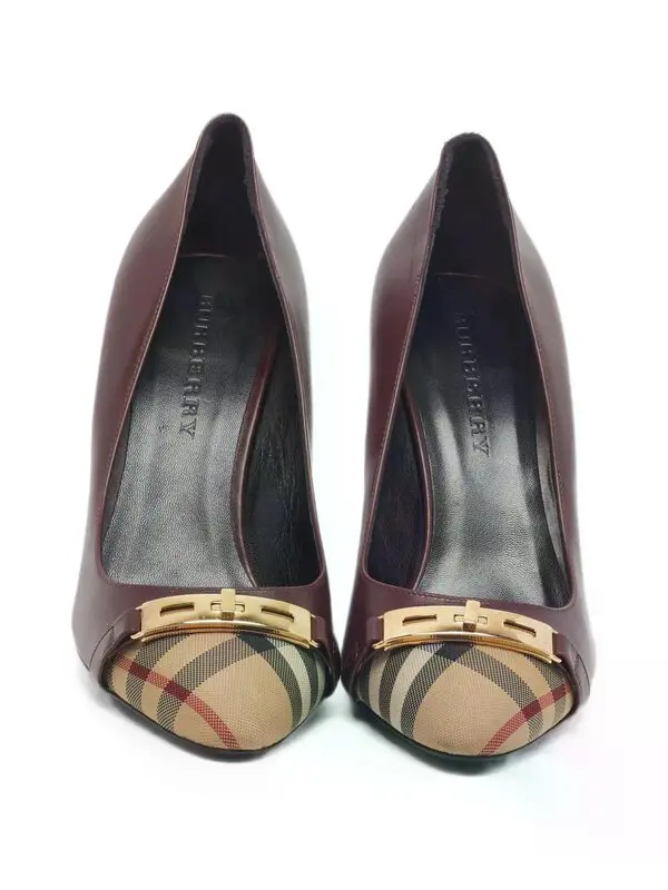 Burberry Nova Check Cap-toe Pumps