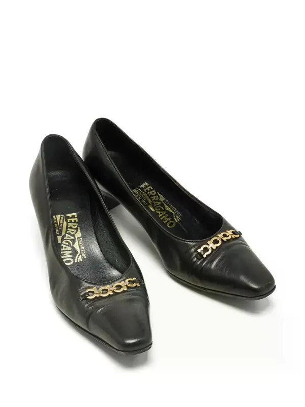 FERRAGAMO Gancini Plaque Pumps