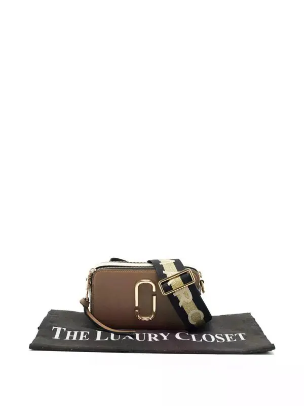 Marc Jacobs Snapshot Saffiano Leather Crossbody Bag - Brown