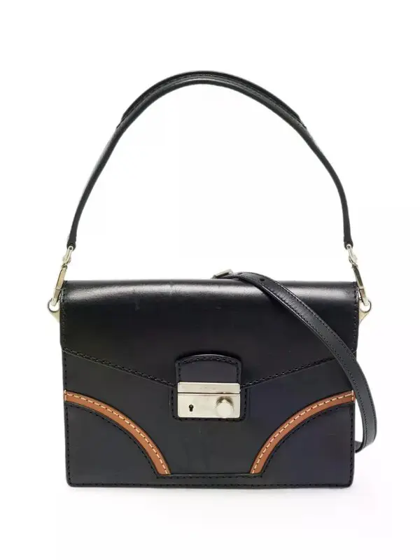 Prada Sound Contrast-stitch Shoulder Bag