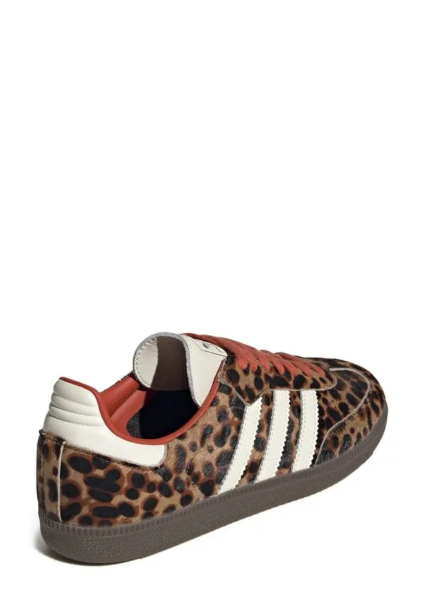 Adidas Samba Og Leopard Print Pony Hair Sneakers