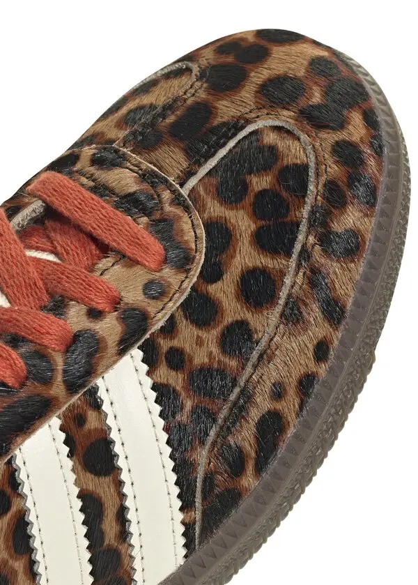 Adidas Samba Og Leopard Print Pony Hair Sneakers