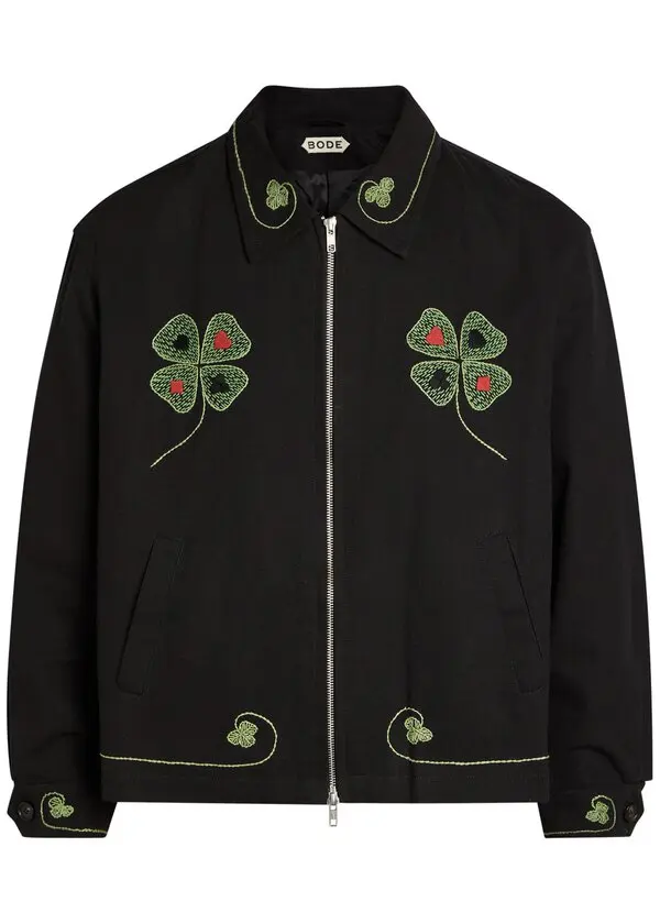 BODE Lucky Draw Embroidered Twill Jacket
