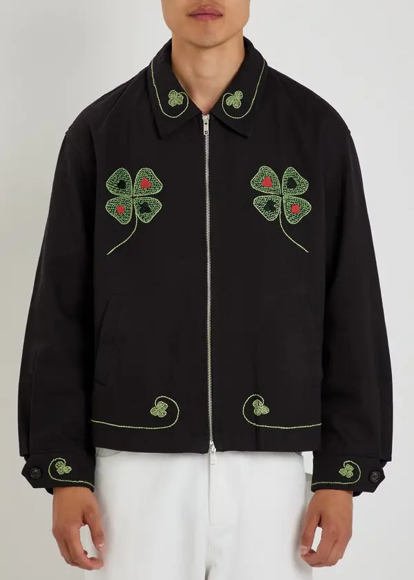 BODE Lucky Draw Embroidered Twill Jacket
