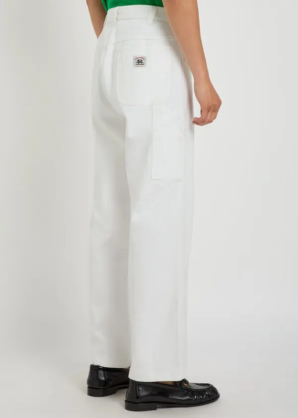 BODE Knolly Straight-leg Jeans - White