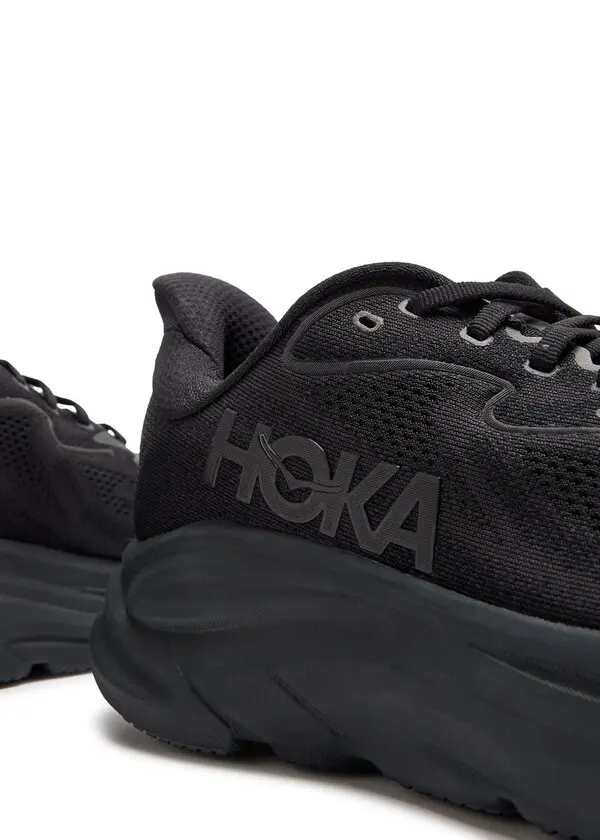 HOKA® Clifton 10 Mesh-knit Lace-up Sneakers