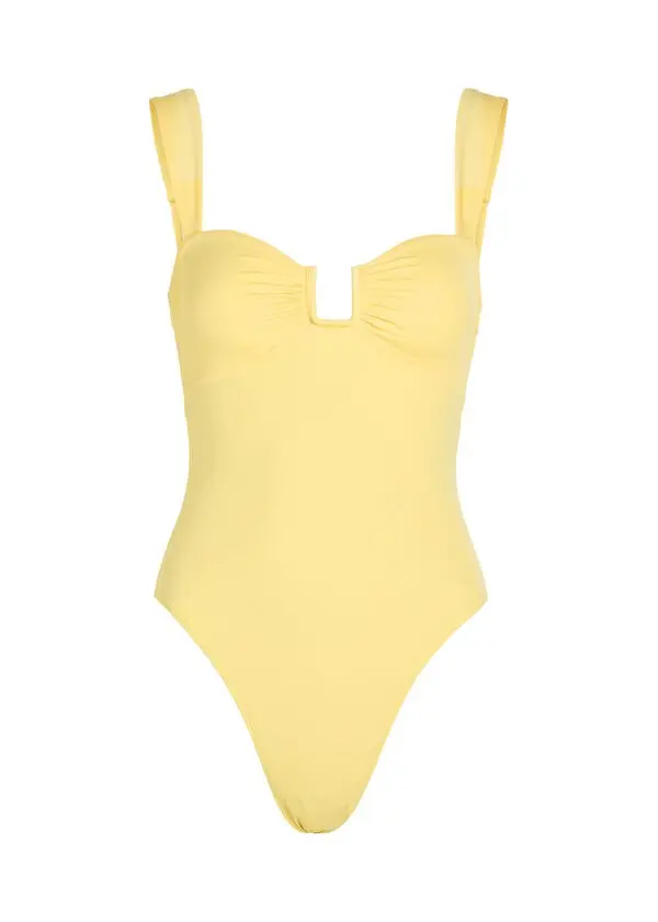 AWAY THAT DAY Cannes One-piece Swimsuit - Yellow
