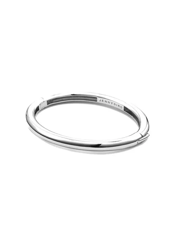 Jenny Bird Plated Hinged Bracelet - Silver