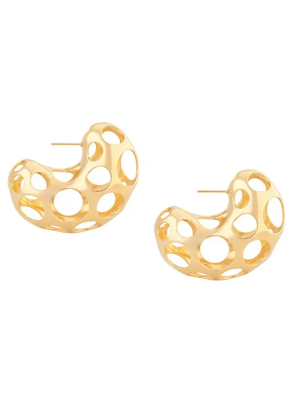 Maria Frering Pontos -plated Hoop Earrings - Gold