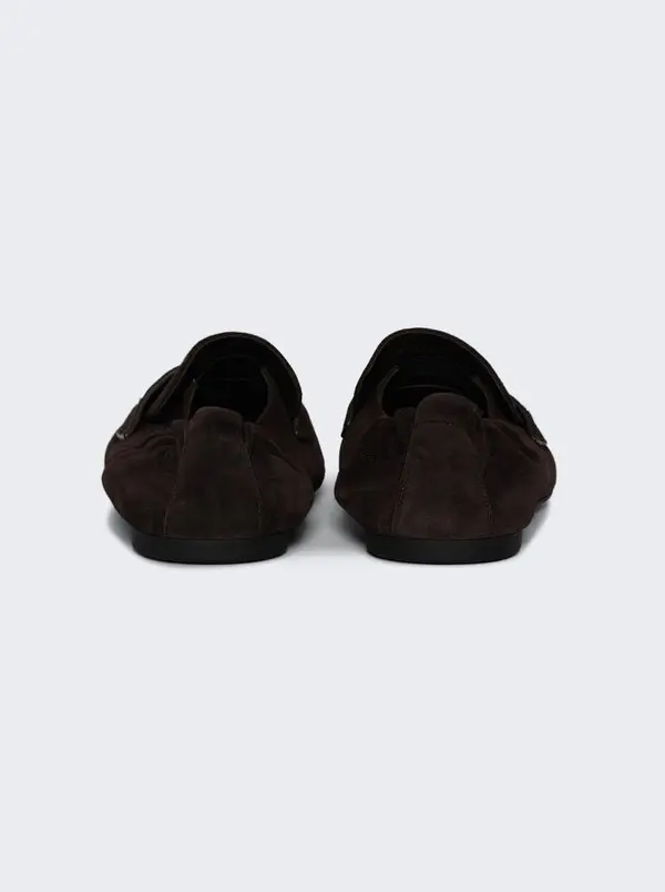 Balenciaga Palermo Bb Loafer Suede - Brown