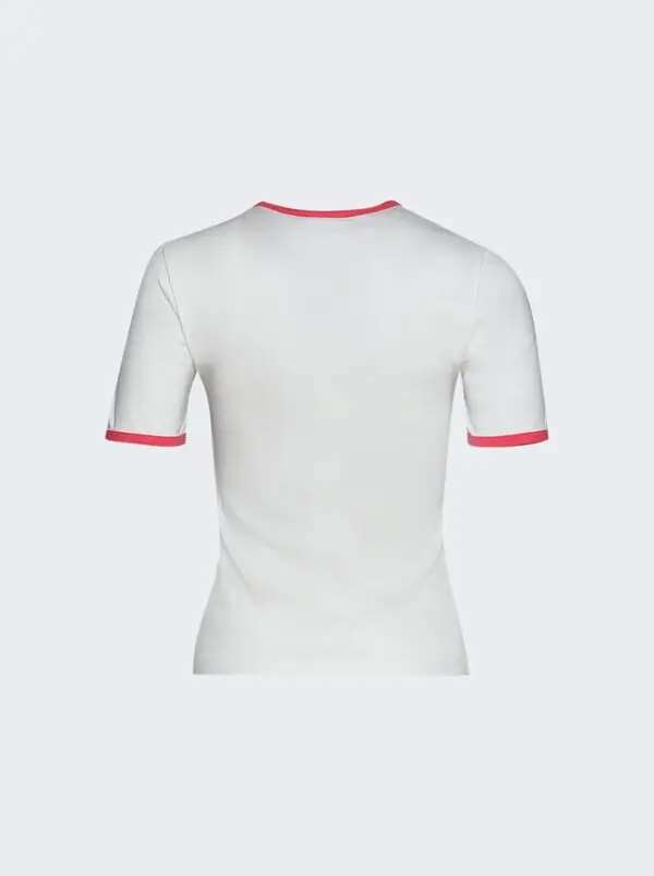 COURRÃ¨GES Courrèges Signature Contrast T-shirt
