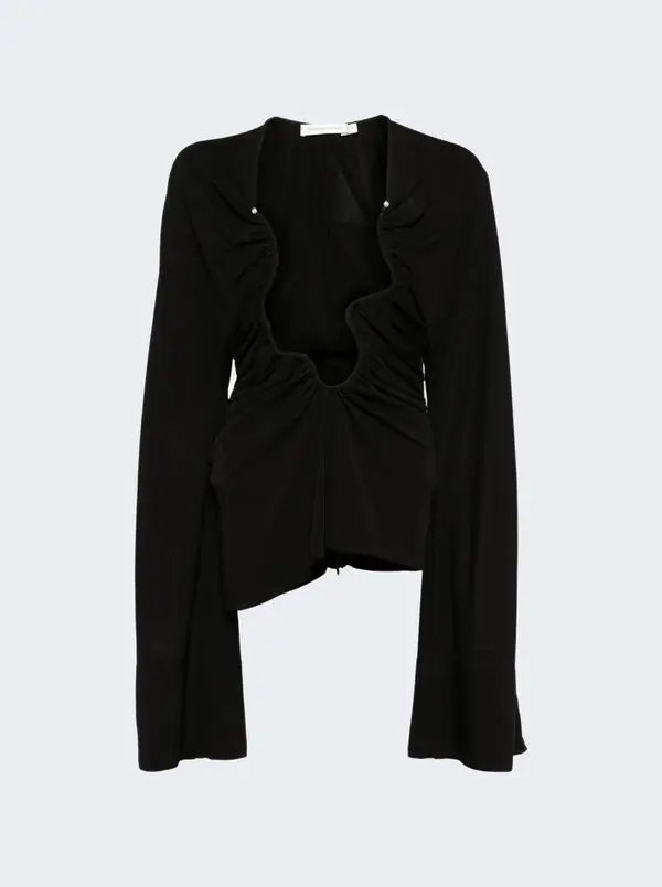 Christopher Esber Salacia Ruched Long Sleeve Top