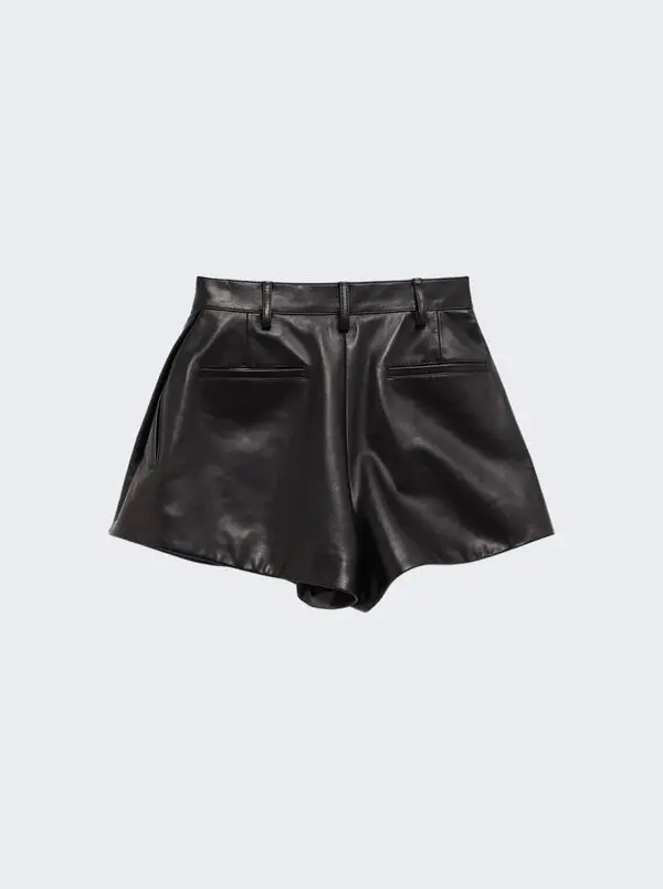 Balenciaga Smooth Light Leather Shorts