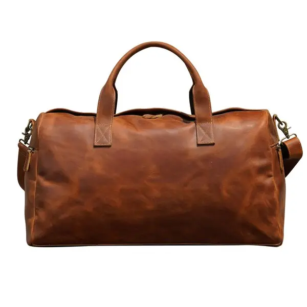 TOURI Genuine Leather Weekend Bag