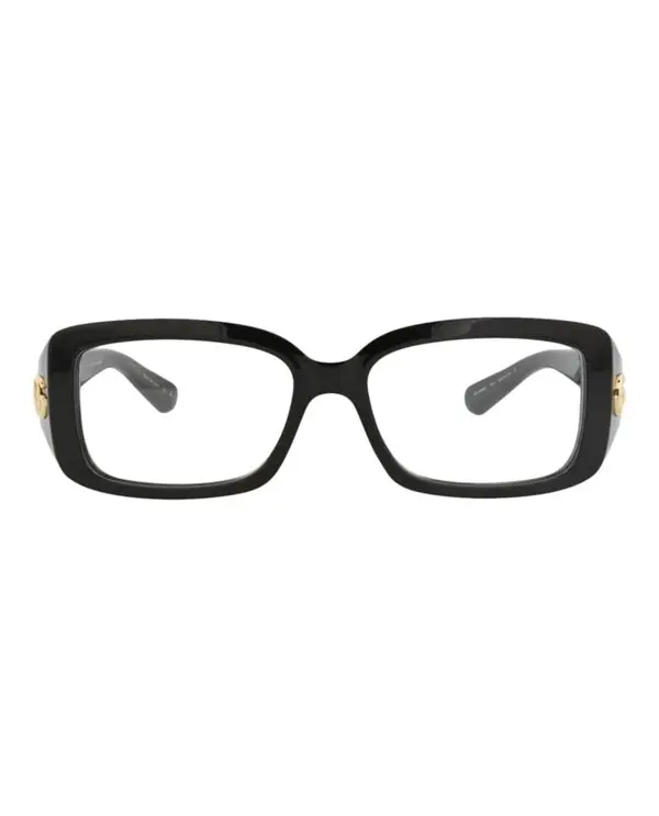 Gucci Squareframe Injection Optical Frames Black Black Transparent