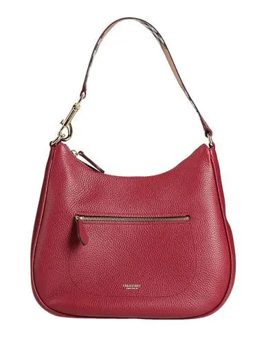 Burberry Handbag Burgundy Calfskin - Red
