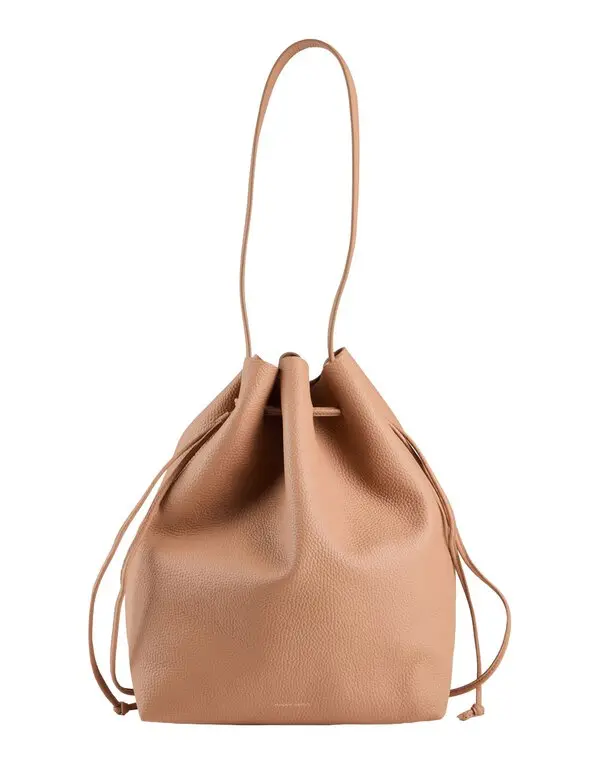 MANSUR GAVRIEL Burgundy Leather Drawstring Shoulder Bag - Pink