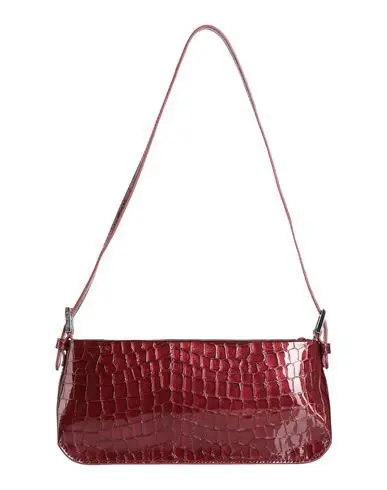 By Far Shoulder Bag Burgundy Cow Leather - Red