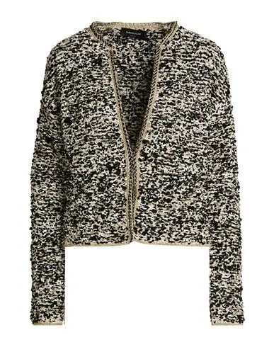 Fabiana Filippi Cardigan Size Synthetic Fibers, Bamboo, Cotton, Viscose, Metal - Black