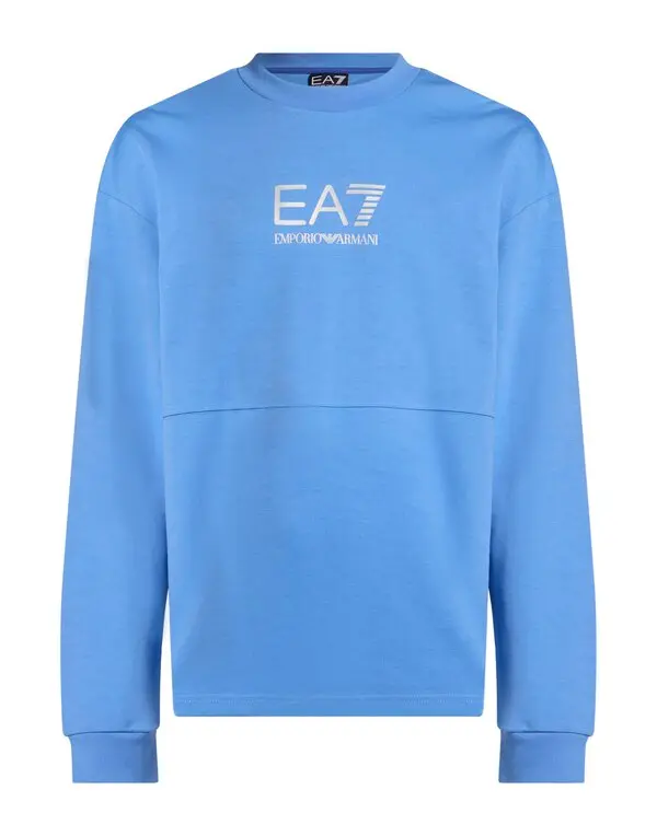 EA7 Sweatshirt Azure Size Polyester, Cotton