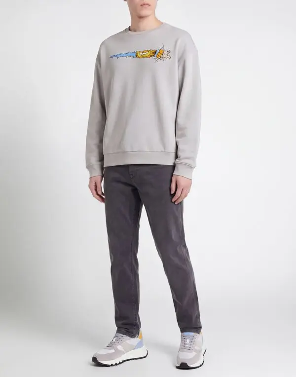 Iceberg Garfield Graphic French Terry Sweatshirt - Light Grey