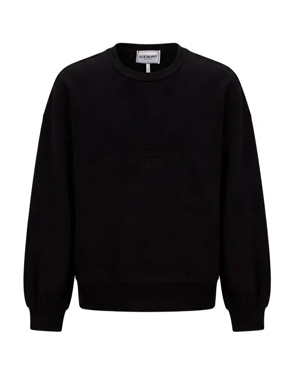Iceberg Sweatshirt Size Cotton - Black