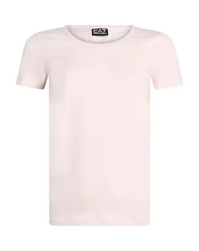 EA7 Cotton Elastane Logo Print T-shirt - Pink