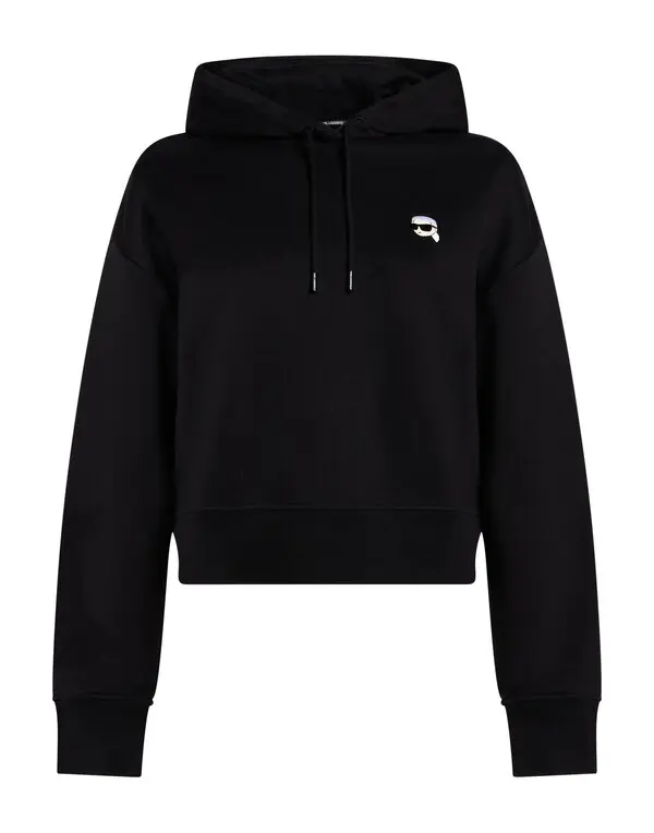 Karl Lagerfeld Hooded Sweatshirt In Organic Cotton And Recycled Polyester