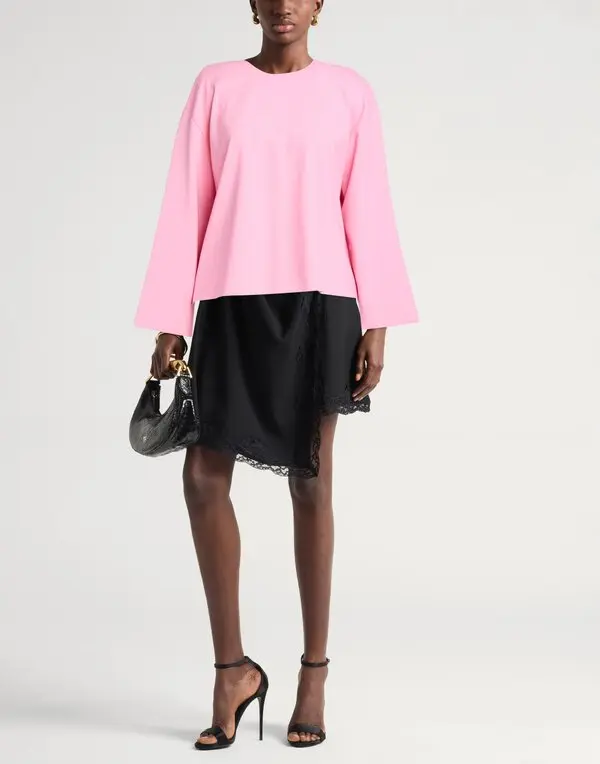 Liviana Conti Polyamide Jersey Long Sleeve Crewneck Top