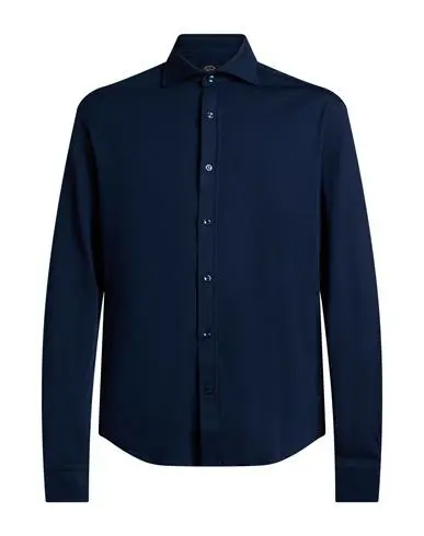 Paul & Shark Shirt Midnight Size Cotton, Elastane - Blue