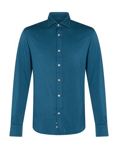 Paul & Shark Shirt Size Cotton, Elastane - Deep Teal