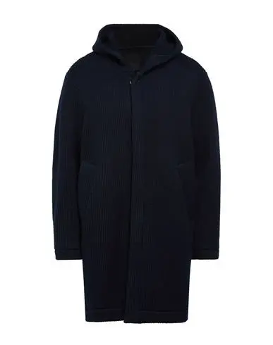 OUT/FIT Overcoat & Trench Coat Size Polyester, Virgin Wool, Cotton - Navy