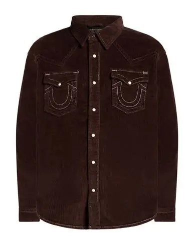 True Religion Jacket Chocolate Size Cotton, Elastane - Brown