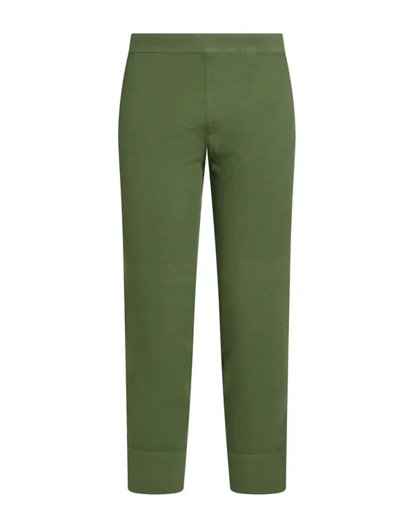 120% Lino Linen, Cotton, And Elastane Tapered Cropped Pants