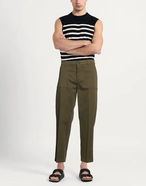 THE EDITOR Military Cotton Elastane Pants