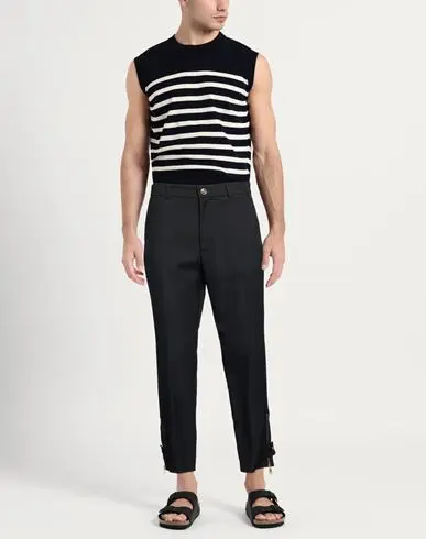 Versace Polyester Tapered Leg Pants With Zip Detail