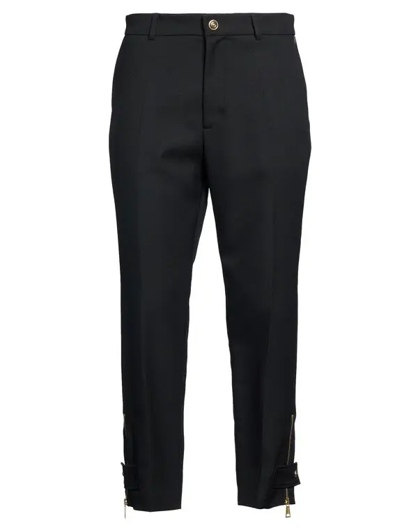 Versace Polyester Tapered Leg Pants With Zip Detail