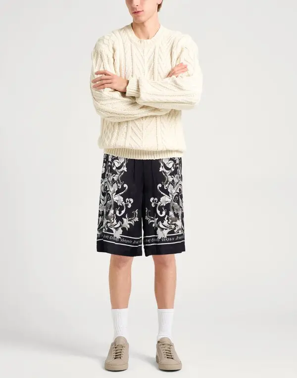 Versace Bermuda Shorts With Signature Print