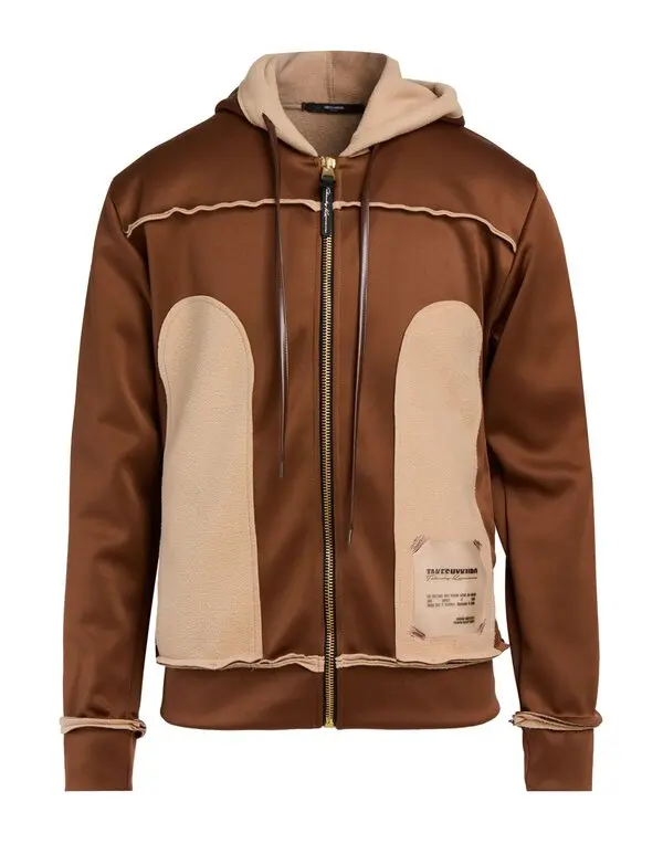 TAKESHY KUROSAWA Jacket Light Brown Size Polyester, Elastane