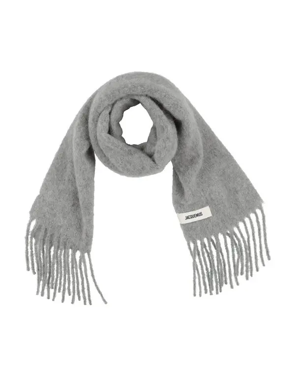 Jacquemus Scarf Mohair Wool, Alpaca Wool, Wool, Polyamide - Grey