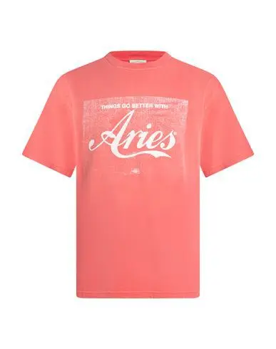 Aries T-shirt Coral Size Cotton