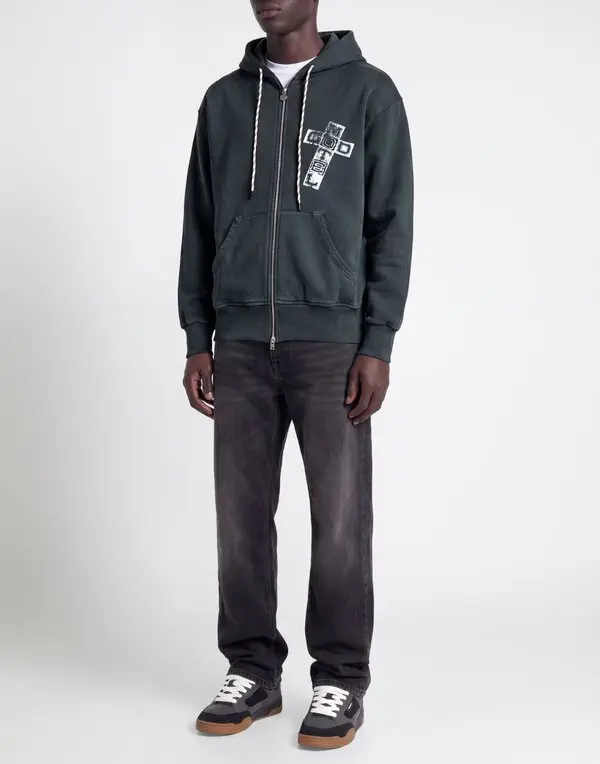 Aries Sweatshirt Charcoal Size Cotton